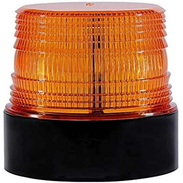 12V Amber LED Beacon Wireless Strobe Light Magnetic Flashing Lights ...