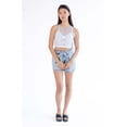 Blue Mesh Rhinestone Heart Vest - Women's Sleeveless Crop Top - Walmart.com
