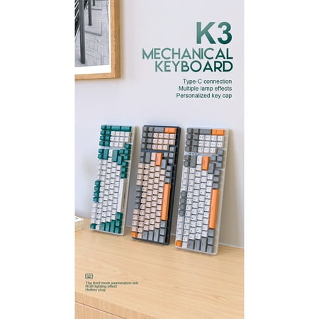 K3 Mechanical Keyboard 980 Games 100 Keys Hot-plug Usb Wire-controlled ...