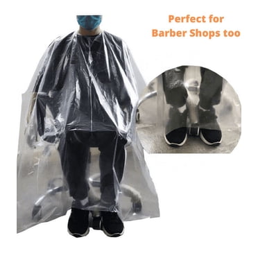 100PCS Large Disposable Barbershops Hair Salon Capes Hair Cutting Apron ...
