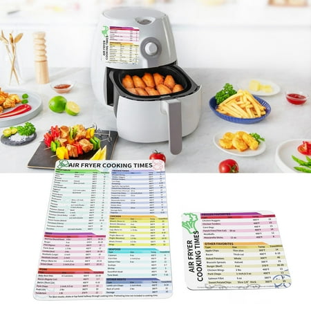 Spptty Fryer Cooking Times Chart Fryer Magnetic Cheat Sheet Cooking ...