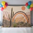 Abstracts Cacti Backdrop for Photography, Sunset Mountain Deserts ...