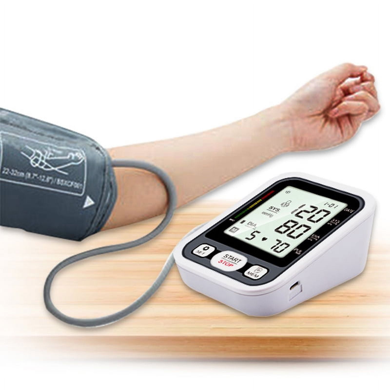 Esfigmomanómetro de la parte superior del brazo, monitor de presión ...