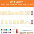 ACDANC Crafts for Kids Ages 4-8-4 Pack Diy Bird House Wind Chime Kit ...
