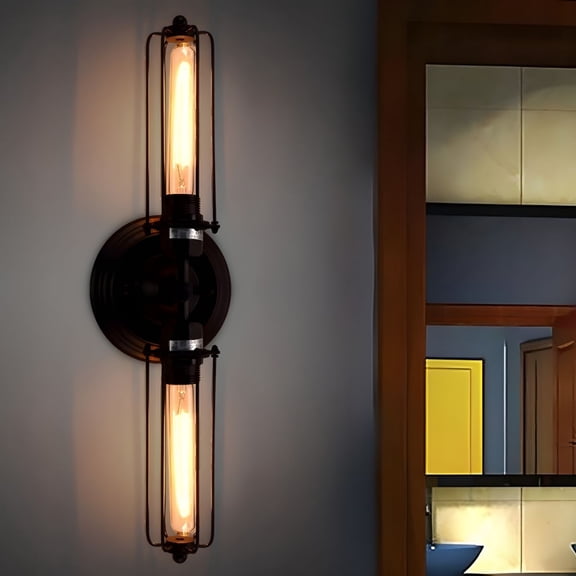 Lightess Black Farmhouse Wall Sconces with Dimmer ON/Off Switch,Wall ...