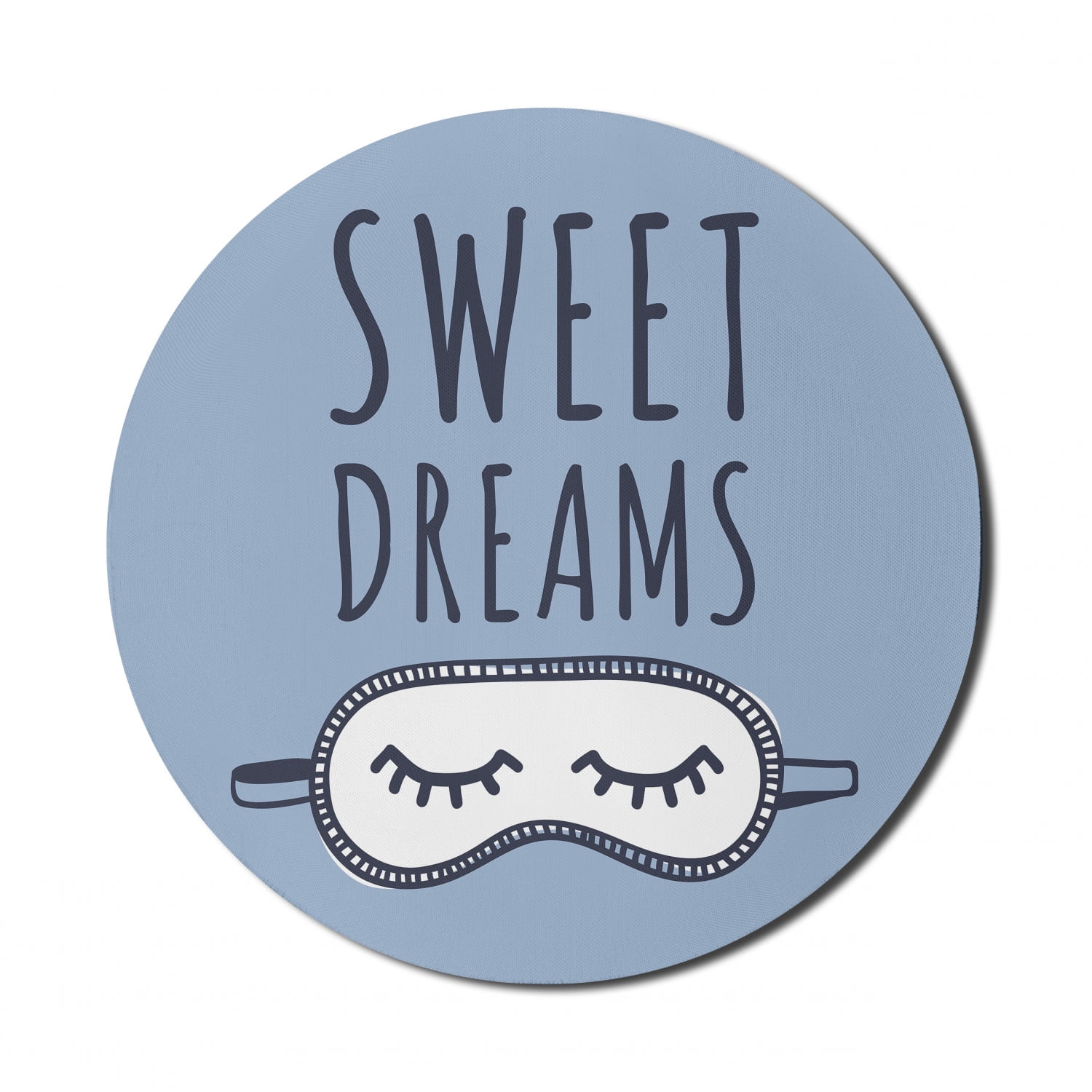 Saying Mouse Pad for Computers, Hand Drawn Sleeping Theme Illustration ...