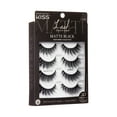 KISS Lash Couture Matte Black Faux Mink Eyelashes Multipack, Matte ...