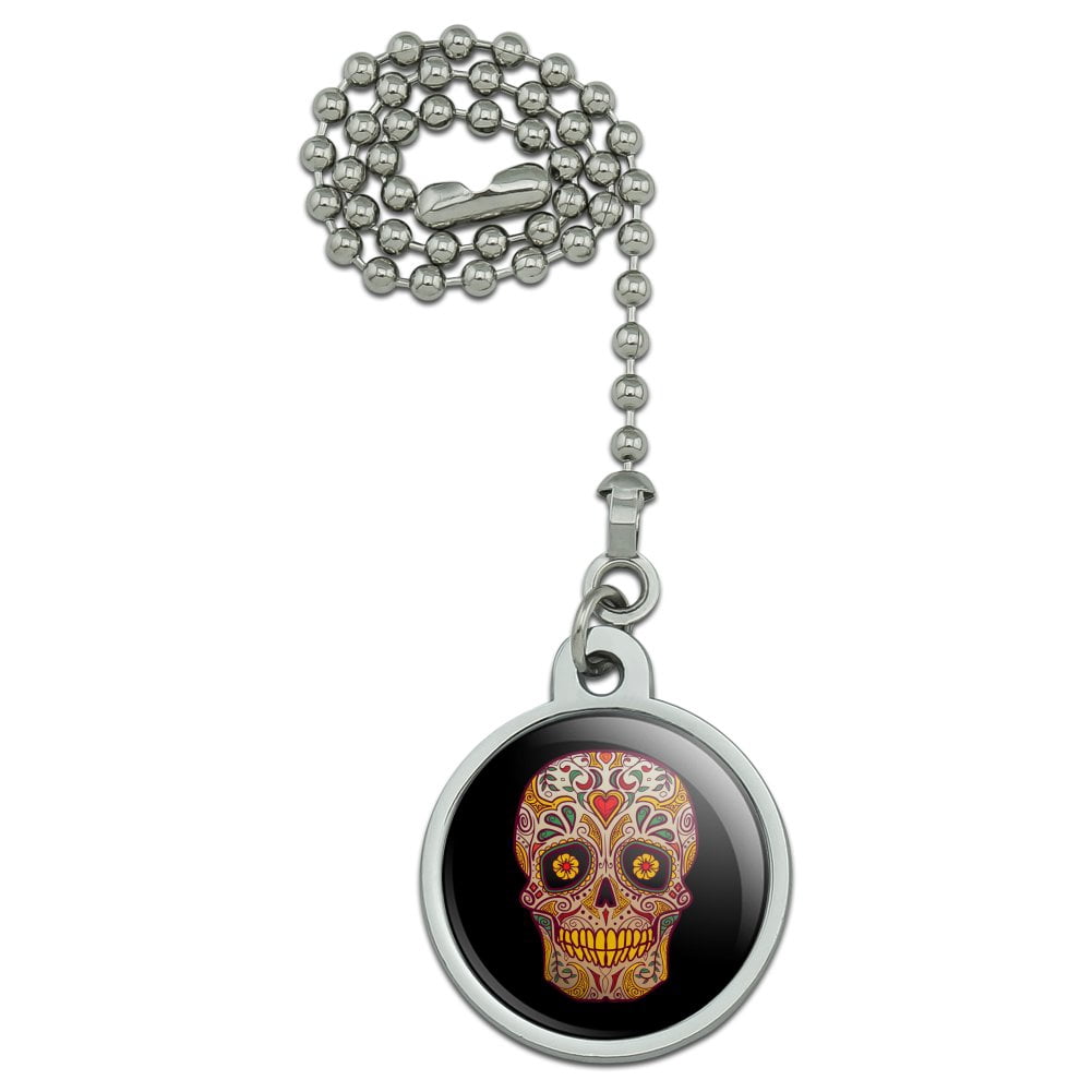 Skull Day of the Dead Southwestern Ceiling Fan and Light Pull Chain ...