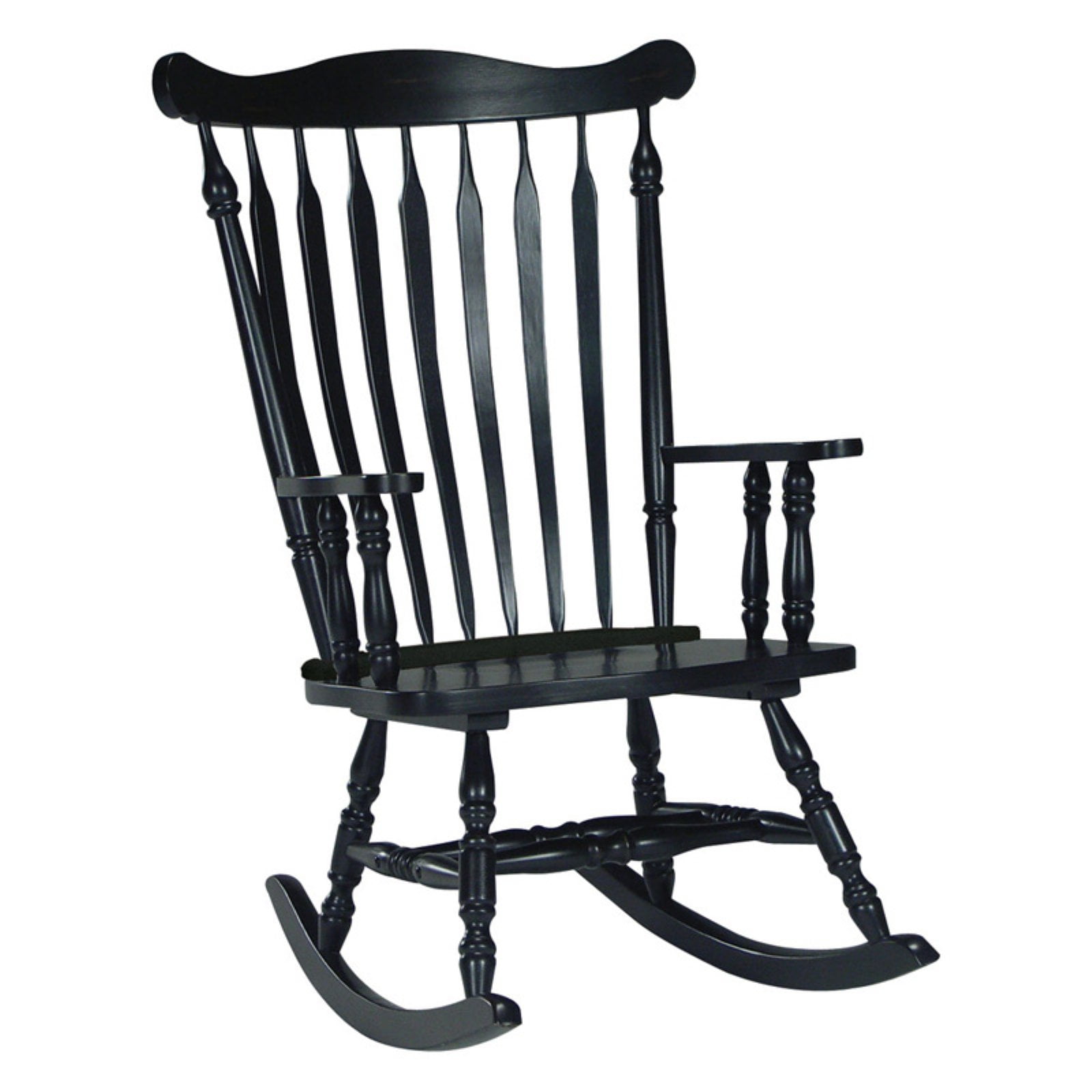 International Concepts Colonial Rocking Chair - Antique Black - Walmart.com