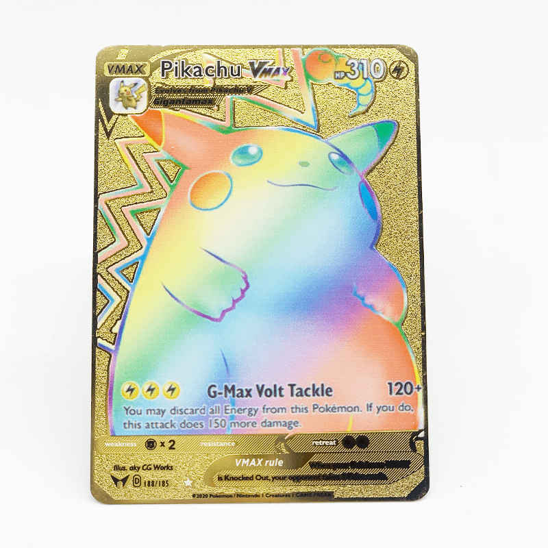 Pokemon Pikachu Gold Metal Card Limited Edition Nepal | Ubuy