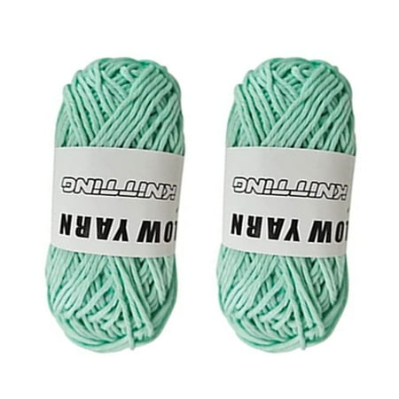 2 Rolls Glow in The Dark Yarn for Crochet, 50m Per Roll Luminous DIY ...