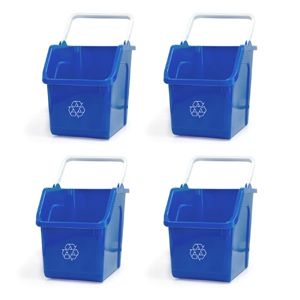 6 Gallon/25 Liter Handy Recycler with Easy Carry Handle(0942) - 4 pack ...