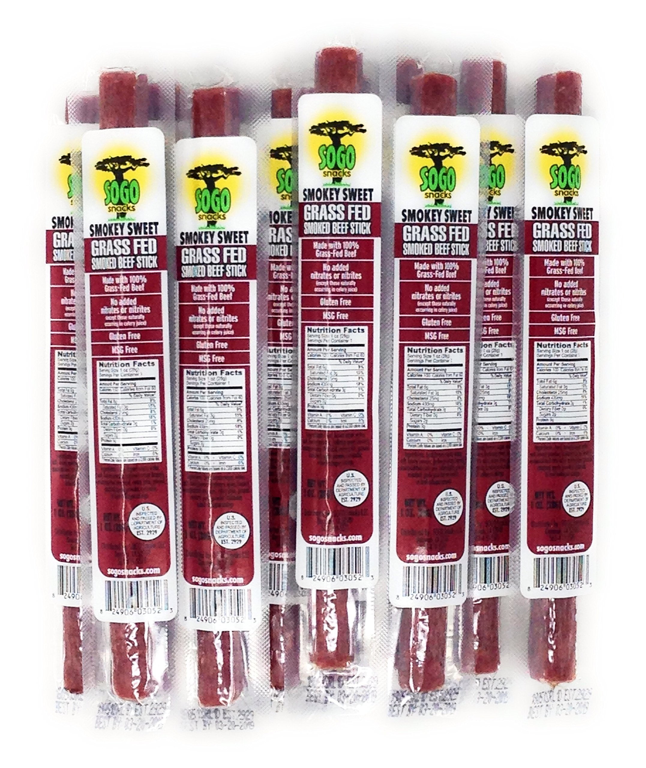 100% Grass-Fed, Paleo, Whole30 and Keto Friendly Beef Sticks: MSG ...