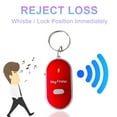 Keychain LED Light Torch Remote Sound Control Lost Key Finder Whistle ...