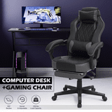 Magshion Computer Desk & Chair Set, Adjustable Height Gaming Chair ...