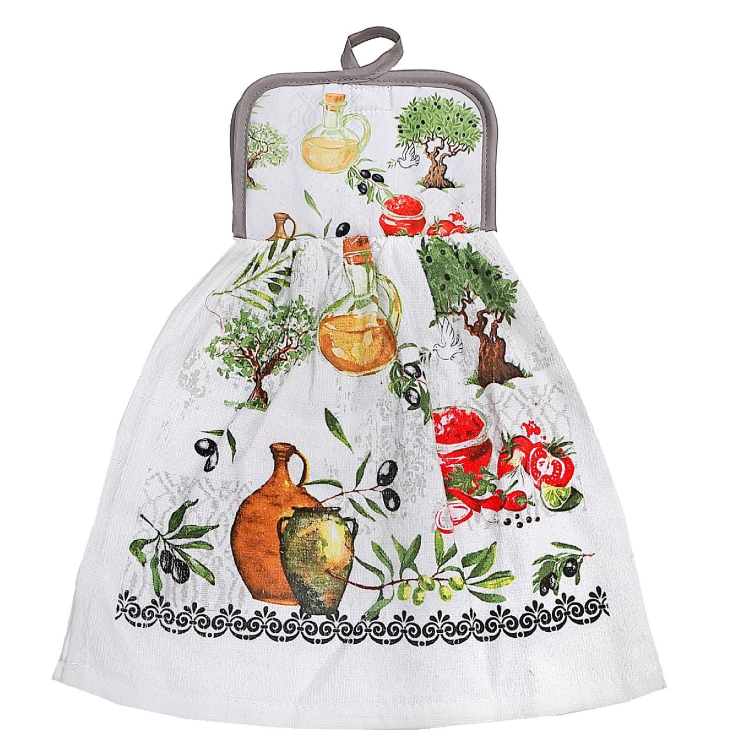 Click here for Ih Casadécor Tie Hand Towel Olives - Set Of 2 15 I... prices