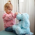 WEIGEDU Furry Poodle Puppy Dog Blue Stuffed Animal Plush Toys for Kids ...