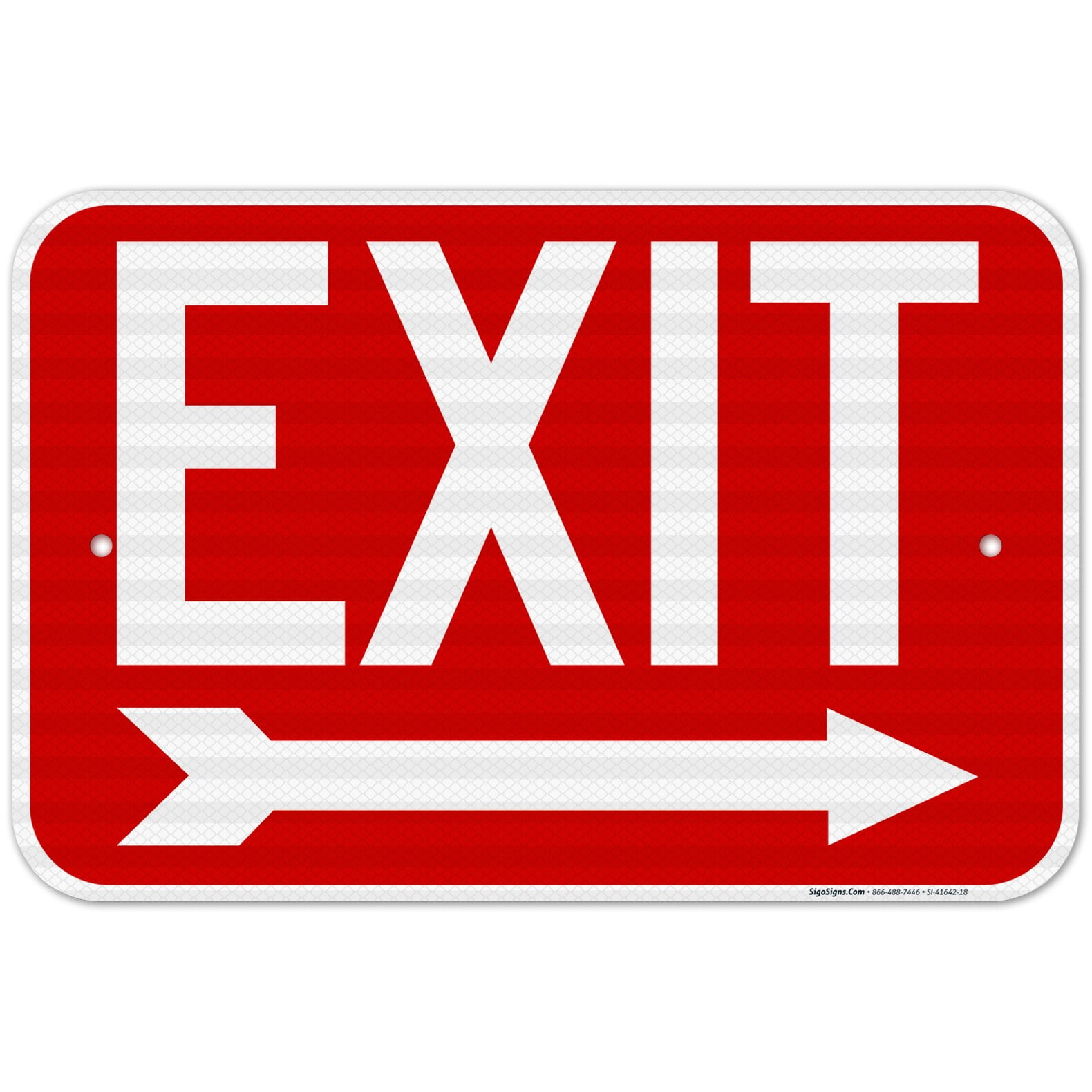 Exit With Right Arrow Sign , - Walmart.com - Walmart.com