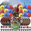 Bad Guys Party Supplies Plates Decorations Birthday Cake Topper Banner ...