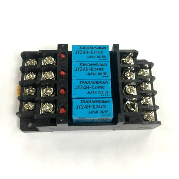 pitrice G6B-4BND Coil Relay Terminal Block Socket Base with 4 Pole ...