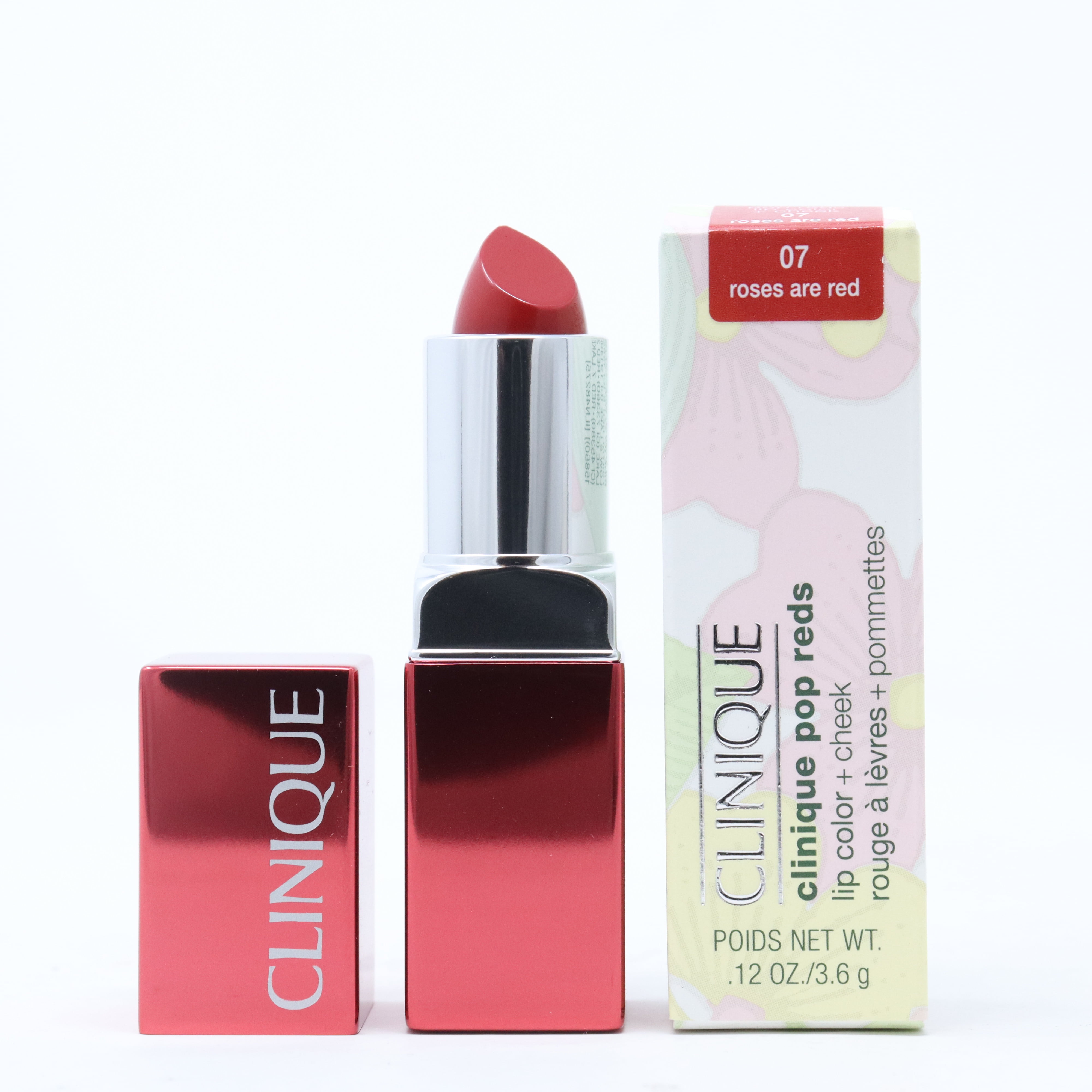 Clinique 269251 0.12 oz Pop Reds Lip Color Plus Cheek - No. 07 Roses ...