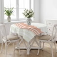 Abstract Orange Waves Stripe Table Cloth 60x60in, Waterproof Square ...