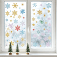 CCOCC 2026 New 12 Sheets Winter Glitter Stickers Silver Snowflake ...