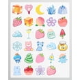 35pcs-50pcs Cute Stickers Stationery Stickers Fantasy Stationery ...