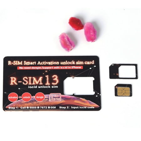 R-SIM 13 Unlock Card RSIM Sup iPhone XR Unlock Sim Chip Replacement for iPhone XR/XS/X/8/8p/7/7p ...