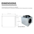 SINDA 48" Ventilator Insert Built-In Range Hood Insert with Inline ...