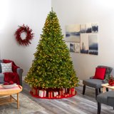 HomeStock 9Ft. Industrial Luxe Spruce Look Artificial Christmas Tree ...