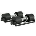 SNODE AD80 Drop Resistance 80 lbs Adjustable Dumbbell Set- Exhaustion ...