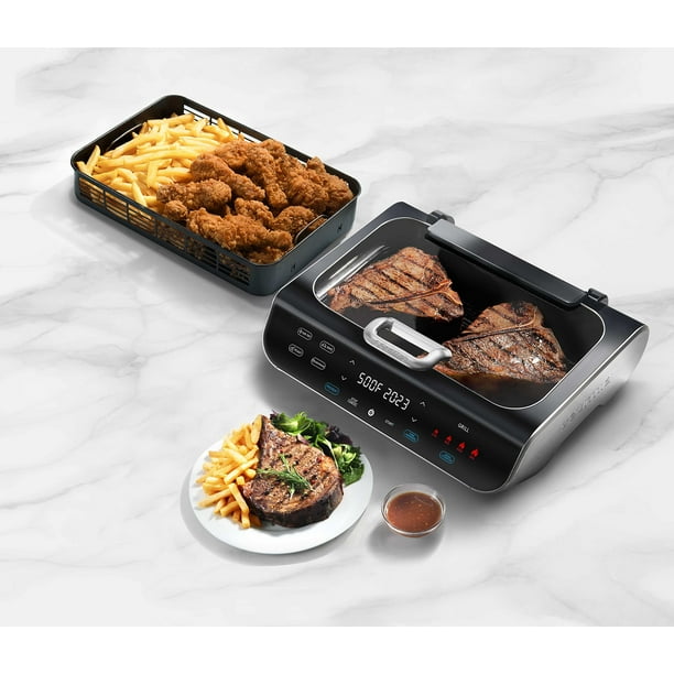 gourmia ggA2100 FoodStationA Smokeless Indoor grill & Air Fryer with ...