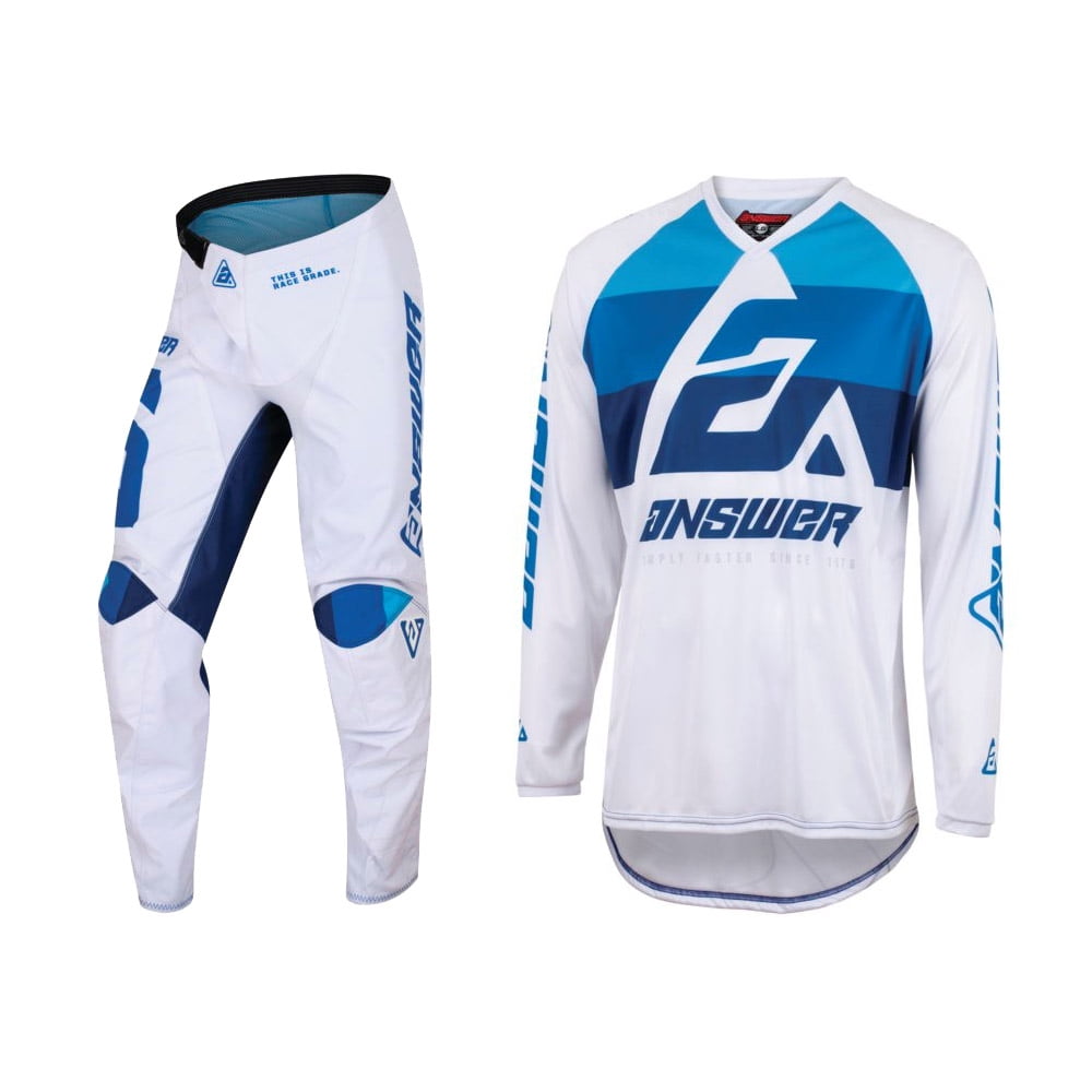 Answer Racing 2023 Syncron CC Offroad Jersey Pant Combo Blue/White ...