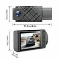 Dash Cam 1080P Triple Channel WiFi Car Camera, Front Inside Rear ...