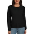 Aiyino Womens Long Sleeve Knit Cardigan Sweater Basic Crew Neck Button