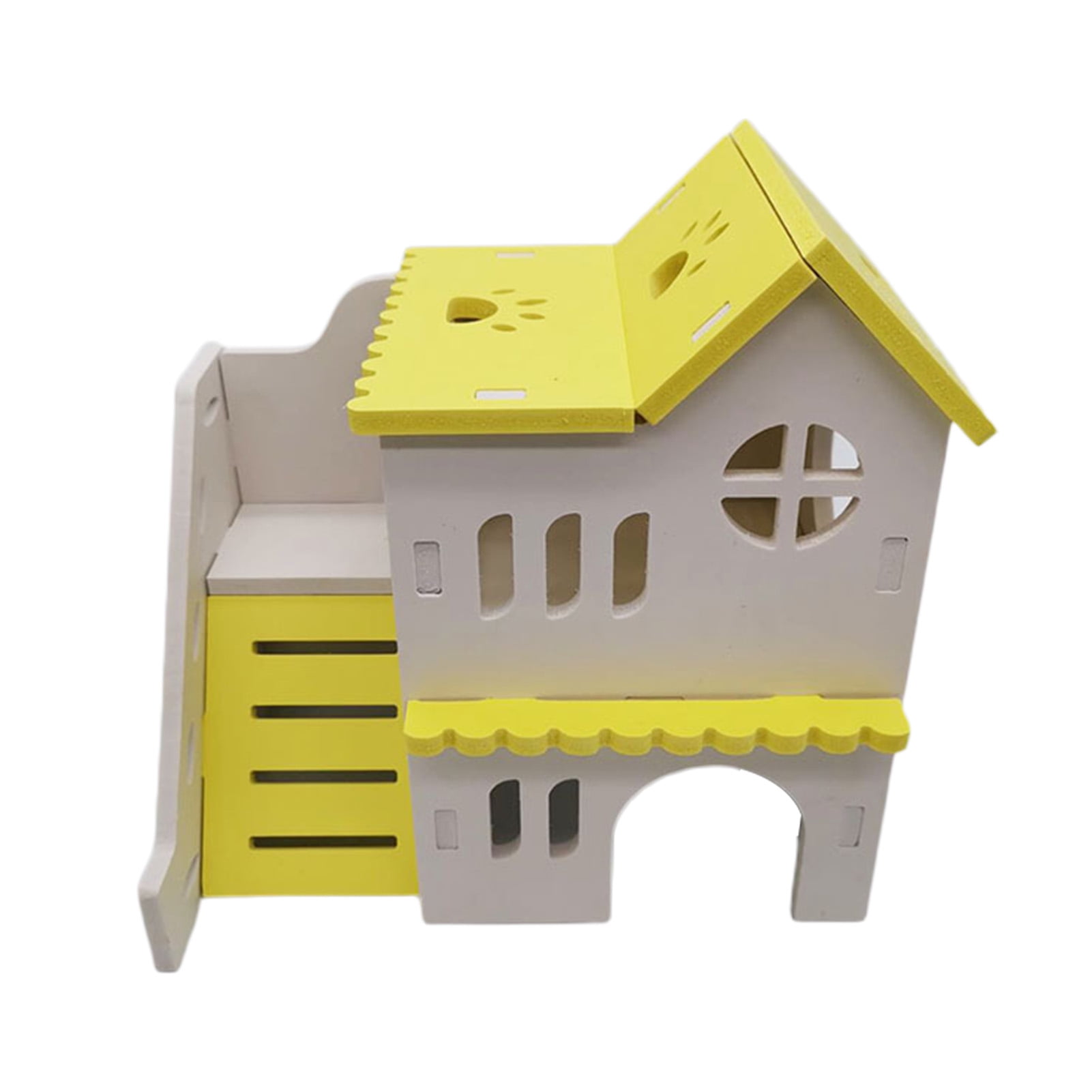 Hamster Hideout House Double Layers Pet Landscaping Breathable Small ...