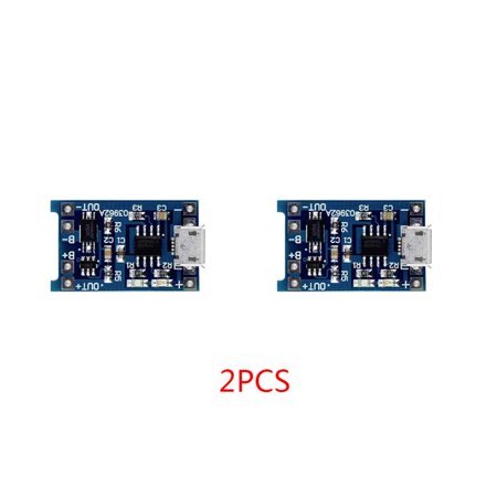 1/2/5PCS 5V Micro Rechargeable USB 1A 18650 Lithium battery charger ...