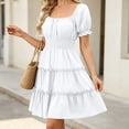 asdoklhq Cocktail Dress for women Plus Size Corset Pastel Smocked ...