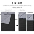 GVDV Double Sleeping Bag, XL Queen Size, Two Person with Pillow for ...