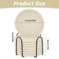 Aonity a Set of 8 Placemats + One Metal Rack， Cotton Rope Woven Meal ...