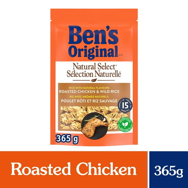 BEN'S ORIGINAL NATURAL SELECT Roasted Chicken Flavour & Wild Rice, 365g ...