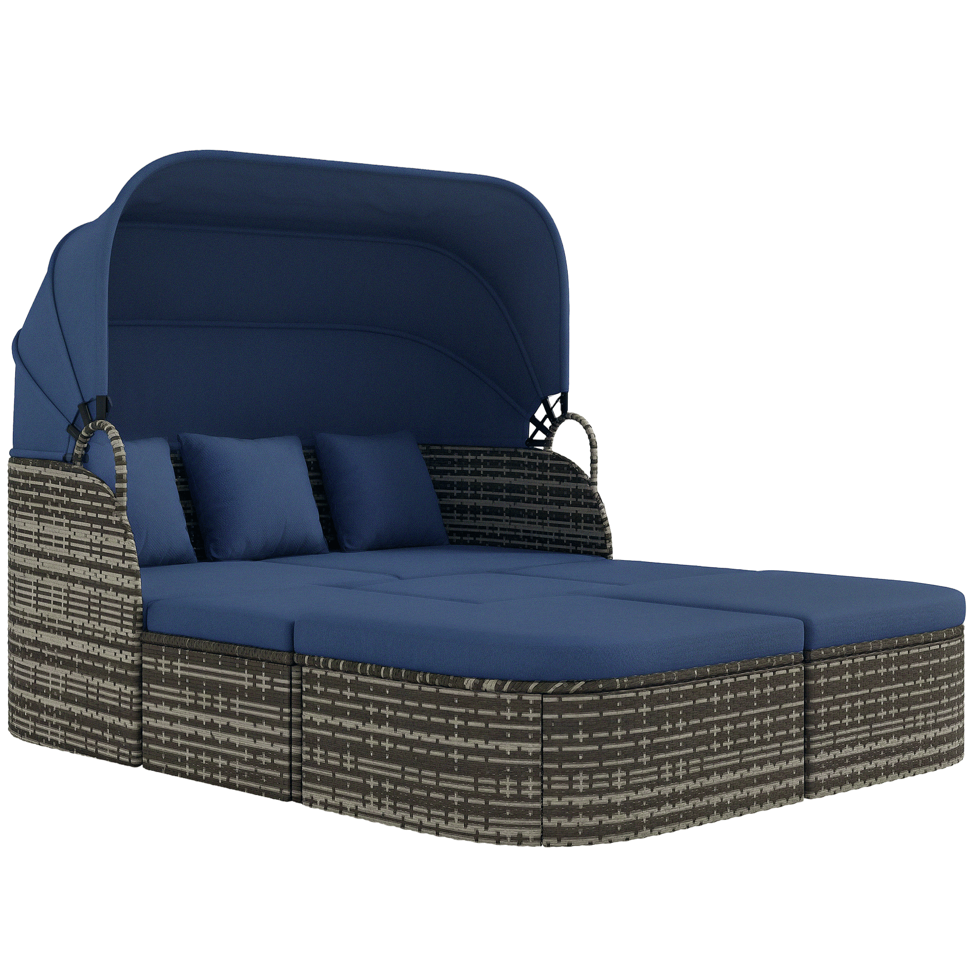 Click here for Outsunny 6 Pcs Rattan Patio Furniture Sets W/ Cano... prices