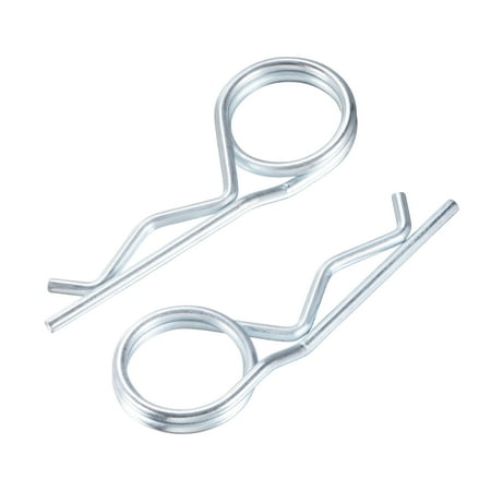 R-Clip Pins -3mm Wire,80mm Length R Shaped Spring Cotter Pin Zinc ...