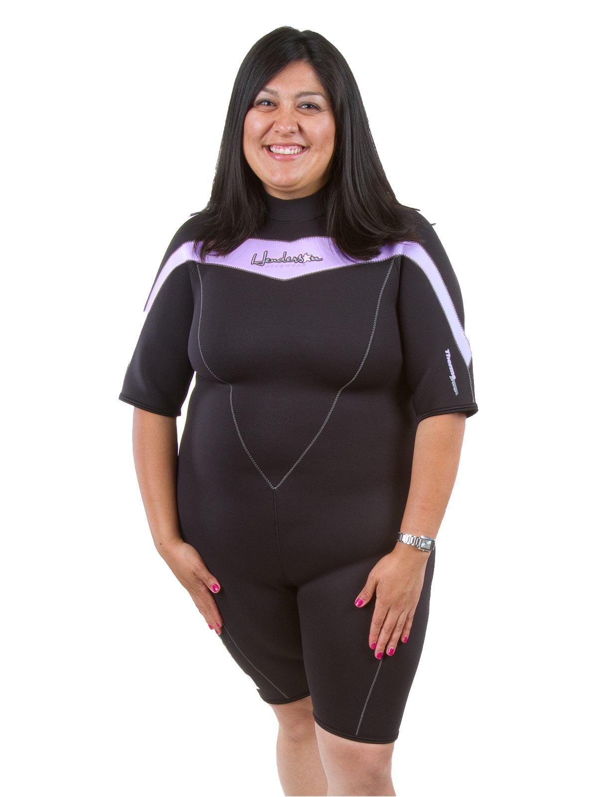 Henderson Thermoprene 3mm Shorty Womens Plus size wetsuit (Back Zipper ...
