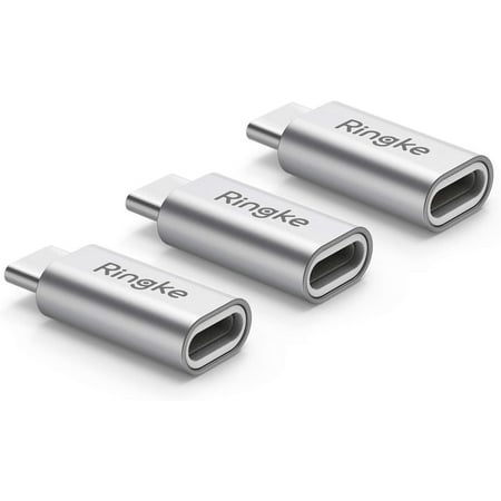 Ringke Adapter Lightning to USB Type C Port Converter (3 Pack) for ...