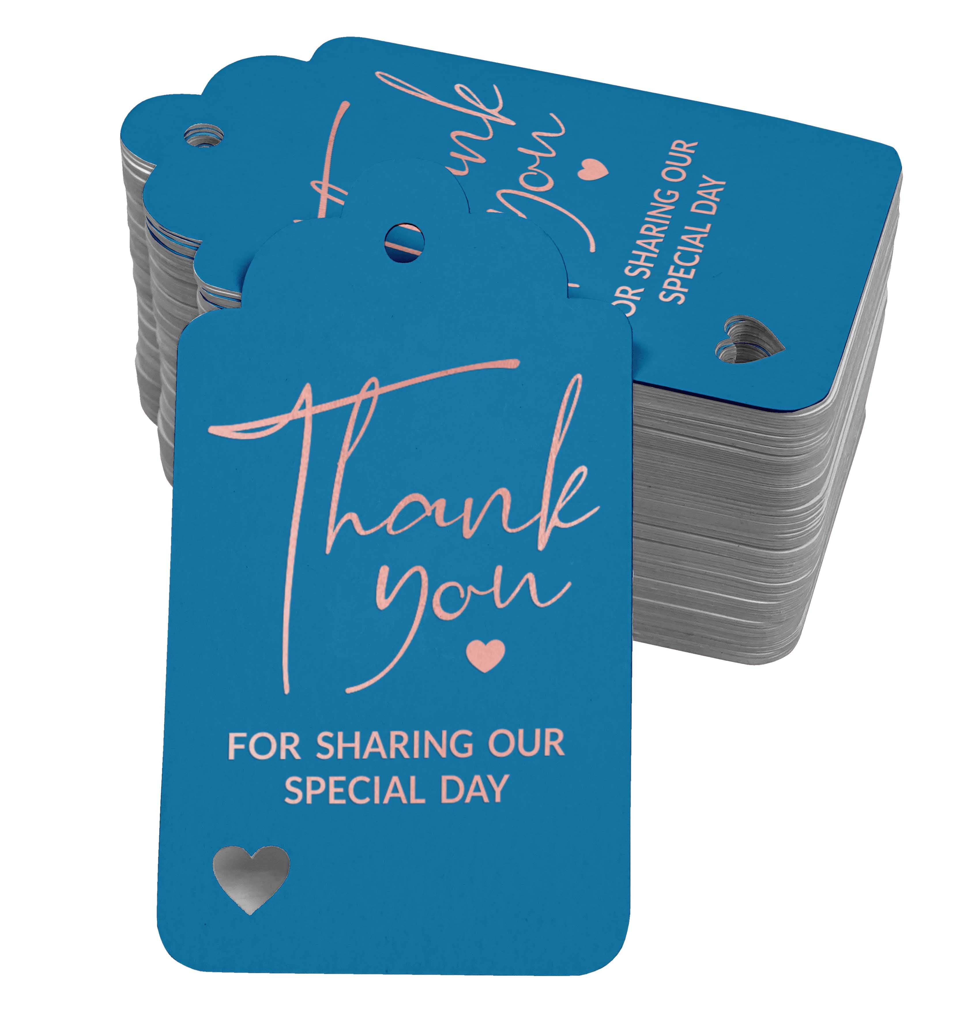 Inkdotpot Rose Gold Foil Paper Hang Tags ThankYou For Sharing Our ...