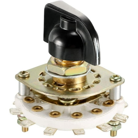 2P5T 2 Pole 5 Position 1 Deck Band Channel Rotary Switch Selector with ...