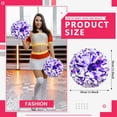 Cheerleading Poms 18 Pcs Four Finger Handle Handheld Pompoms for Sports ...