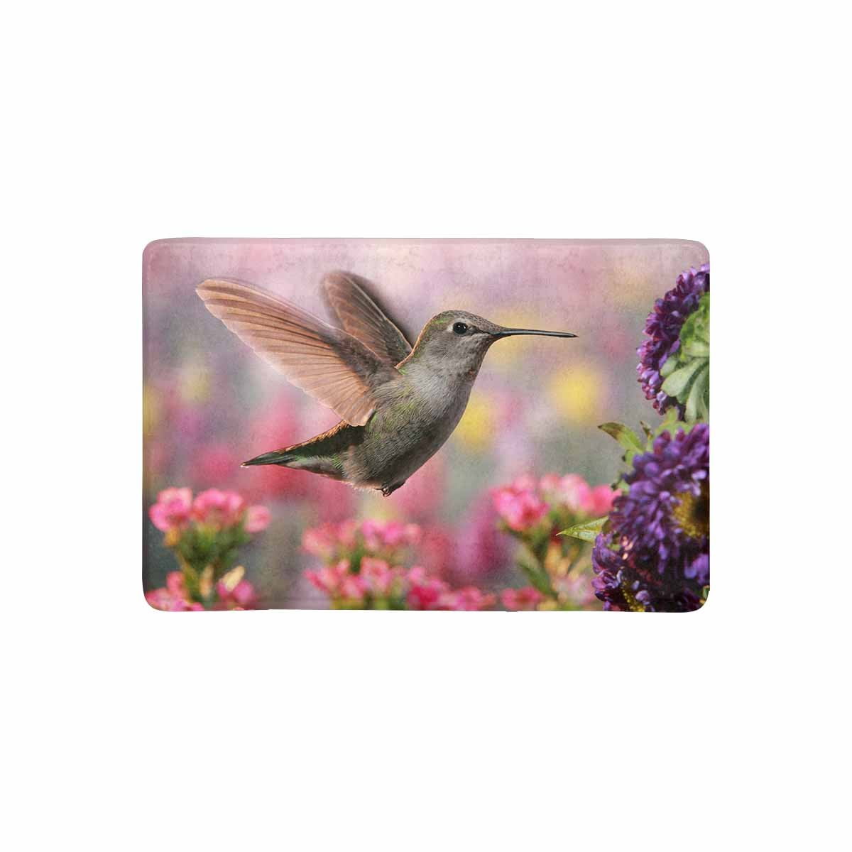 MKHERT The Jeweled Beauty of a Hummingbird Doormat Rug Home Decor Floor ...